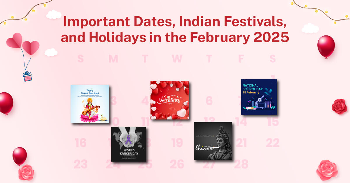 Important Dates, Indian Festivals & Holidays in February 2025