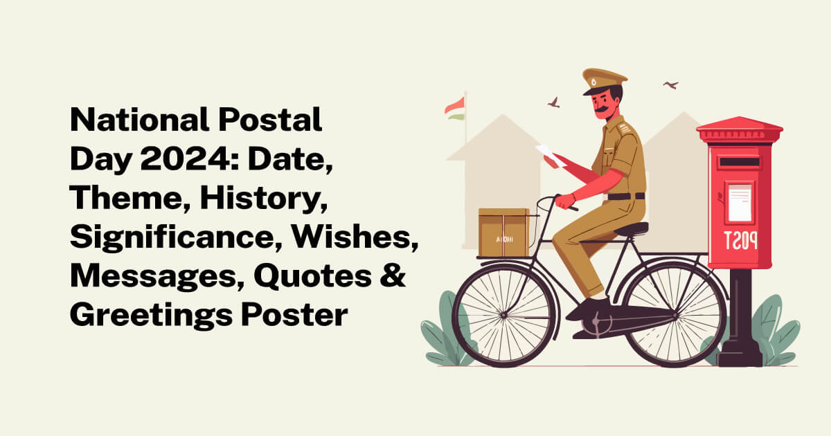 National Postal Day 2024: Theme, History & Wishes Poster